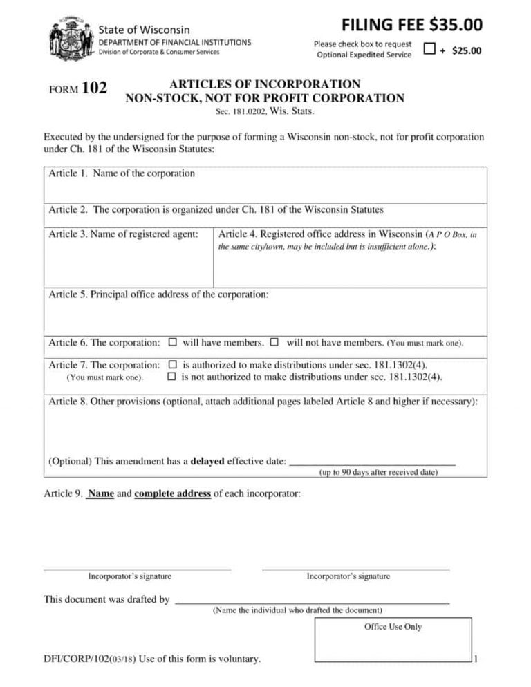 Start a Nonprofit in Wisconsin | Fast Online Filings